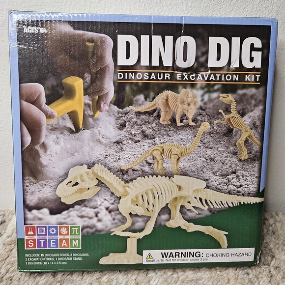 Toys | Dinosaur Excavation Kit Toy Fossil Dino Dig Paleontologist ...